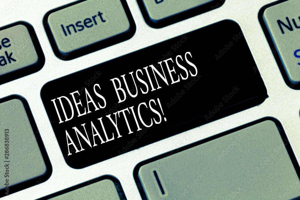 Text sign showing Ideas Business Analytics. Conceptual photo methodical ...