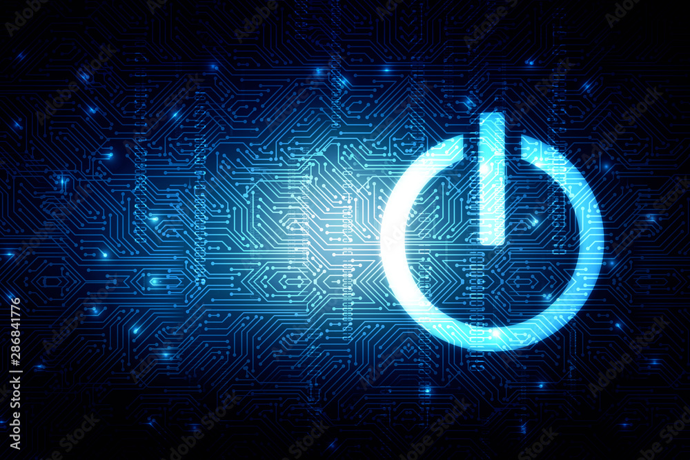 Ilustração do Stock: 2d illustration power symbol | Adobe Stock