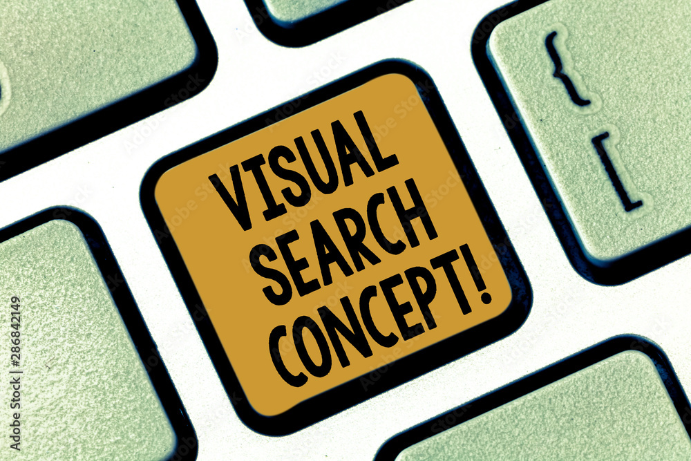 Text sign showing Visual Search Concept. Conceptual photo perceptual ...