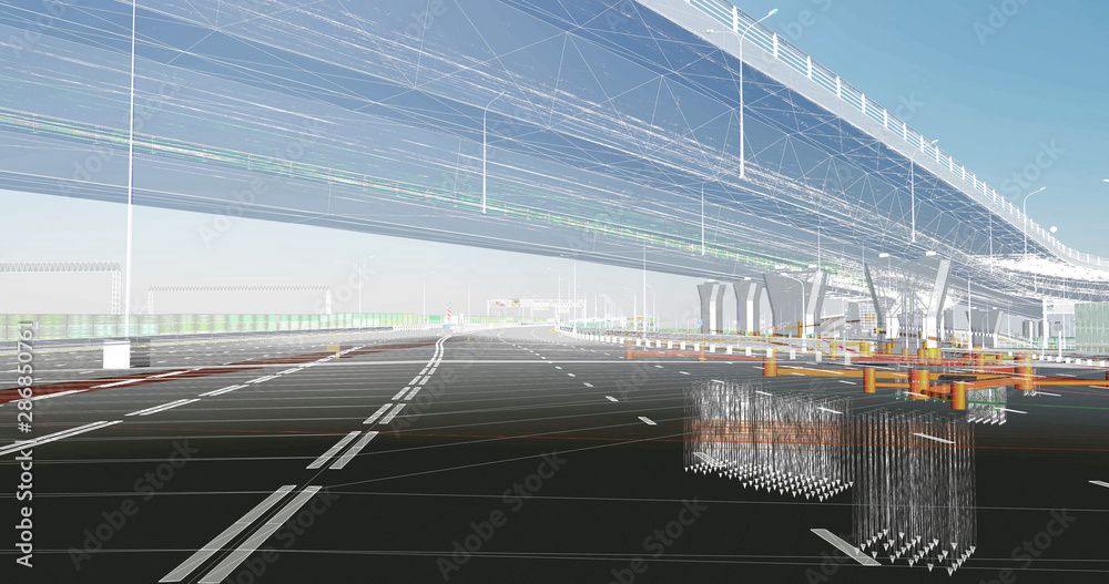 The BIM model of the object of road transport infrastructure of ...