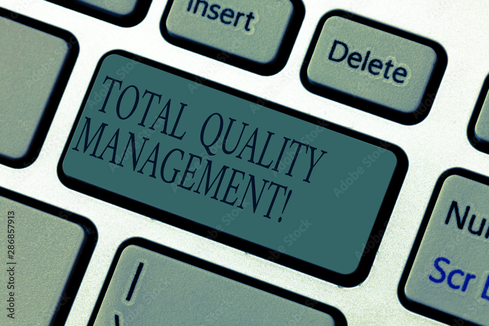 Word writing text Total Quality Management. Business concept for ...