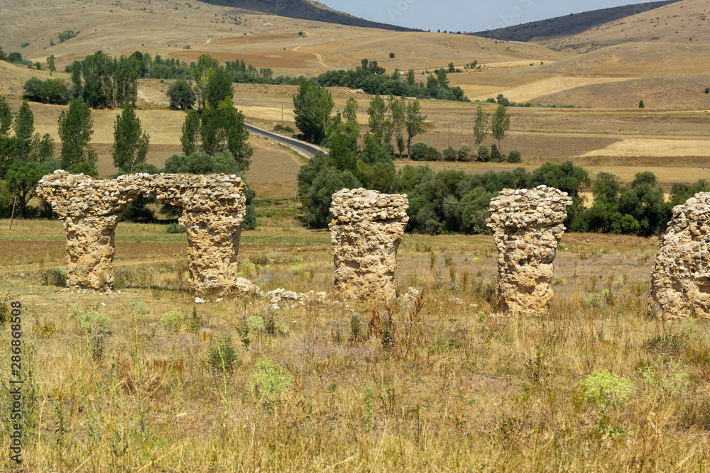 The remains of the 15th Apollonar legion in Satala (Sadak) on the ...
