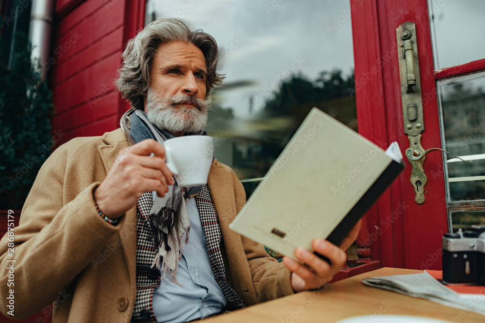 Old Men Drinking Coffee