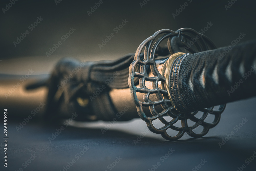 Katana traditional Japanese sword Stock Photo | Adobe Stock