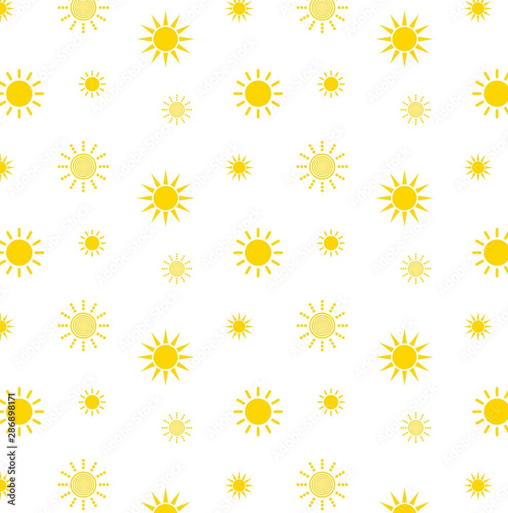 sun seamless pattern. colorful cartoon texture for kids. pattern for ...