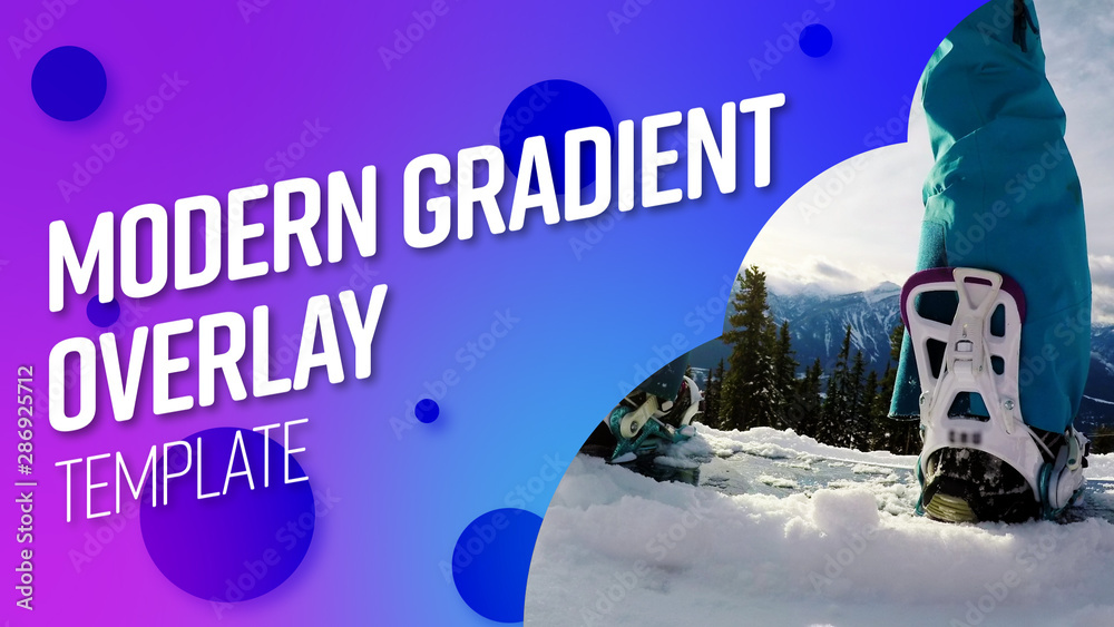 Modern Gradient Show Overlay Stock Template | Adobe Stock