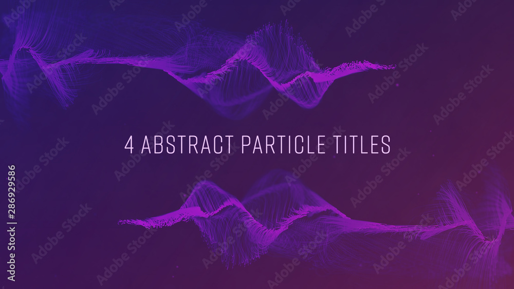 Abstract Particle Titles Stock Template | Adobe Stock