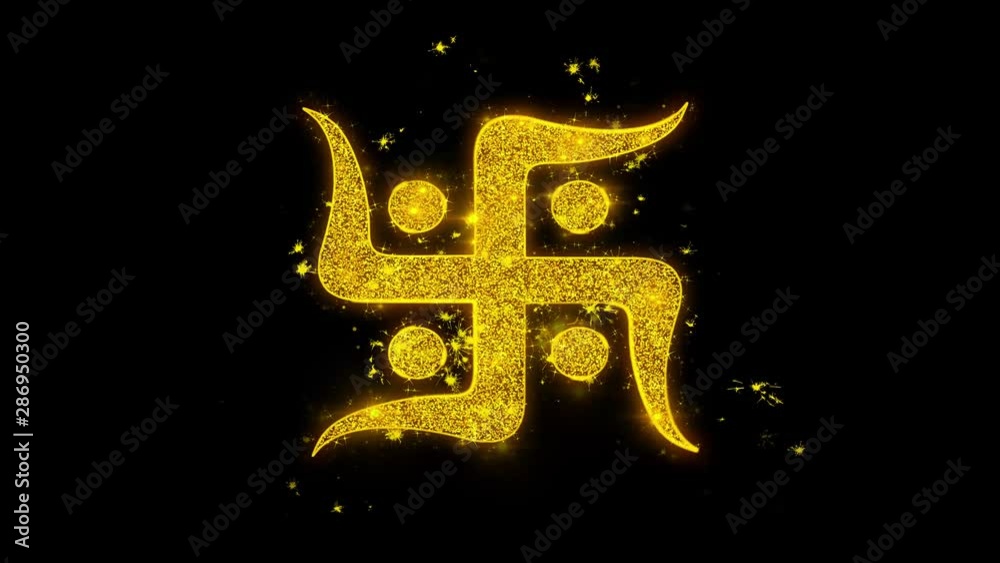 Hindu, holy, indian, religion, swastika, swastika Icon Sparks Glitter ...