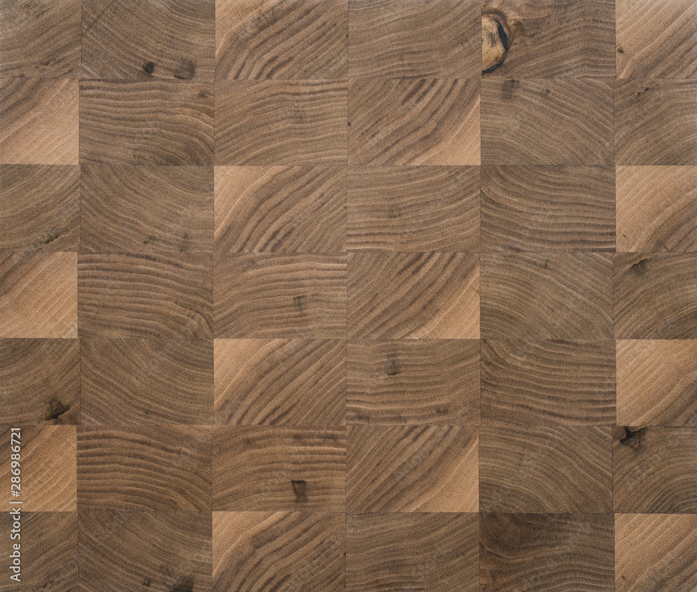 Texture of walnut end grain cutting board Stock Photo | Adobe Stock