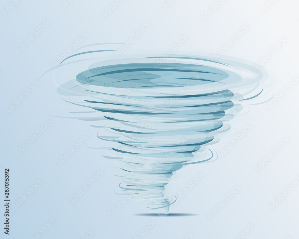 Tornado vector isolated. Stock Vector | Adobe Stock