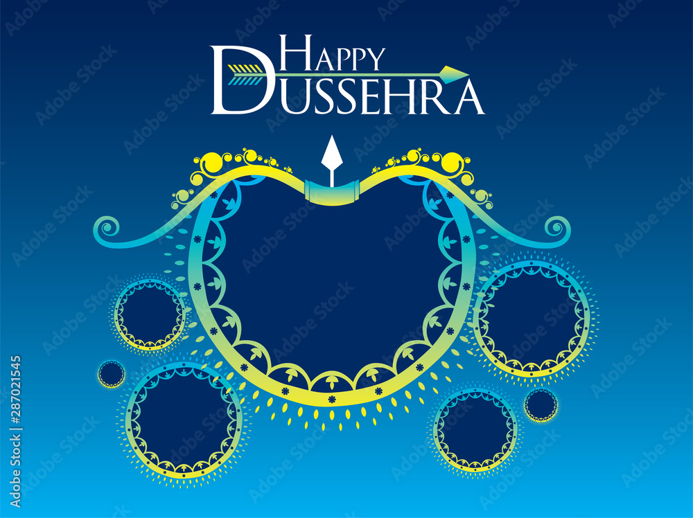 Happy dussehra festival poster design Stock Vector | Adobe Stock