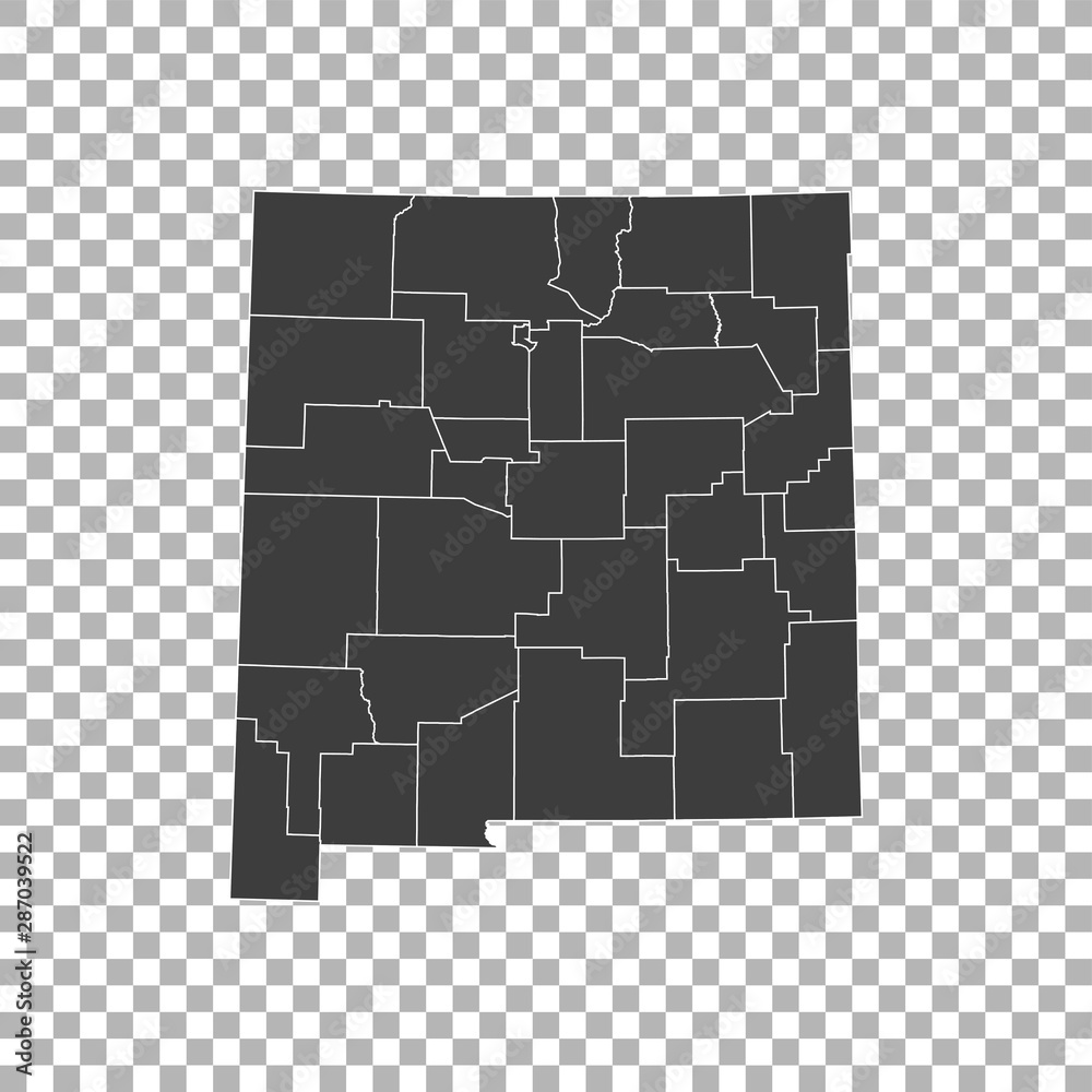 map of New Mexico Stock Vector | Adobe Stock