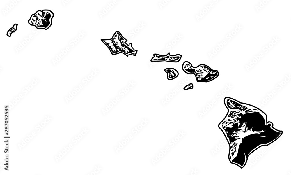 Hawaiian Islands Vector