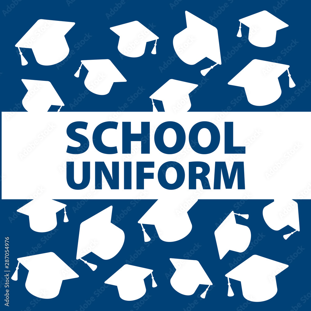 Vector logo for school store clothes and uniforms Stock Vector | Adobe ...