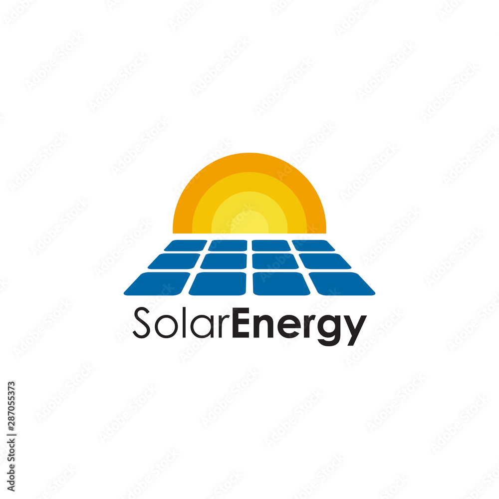 Solar energy logo design inspiration vector template Stock Vector ...