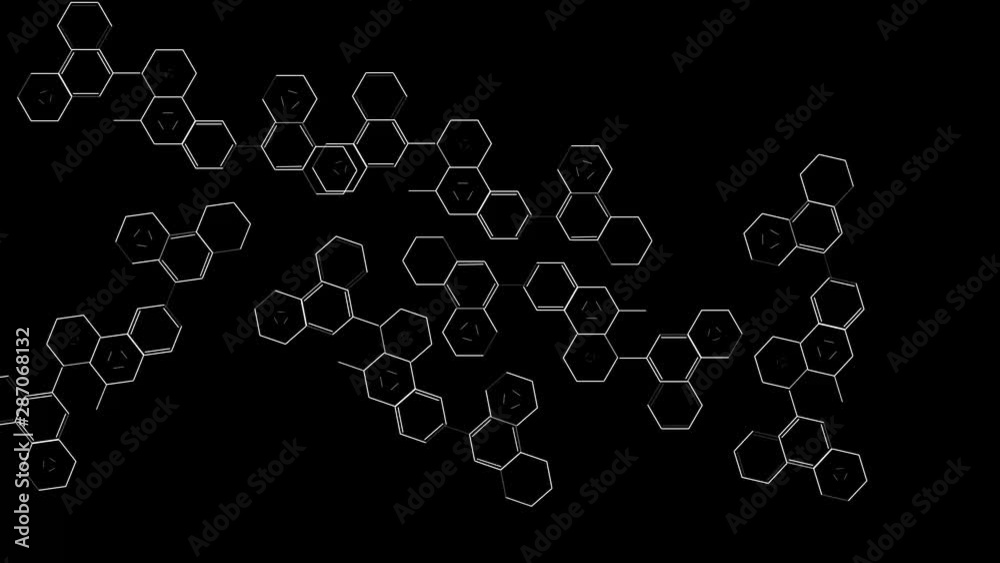 Interactive animated molecule chemical formula bonding formation. 4k ...