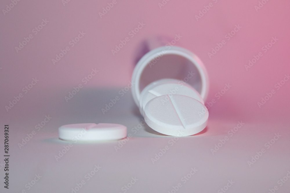 Pink And White Small Pill
