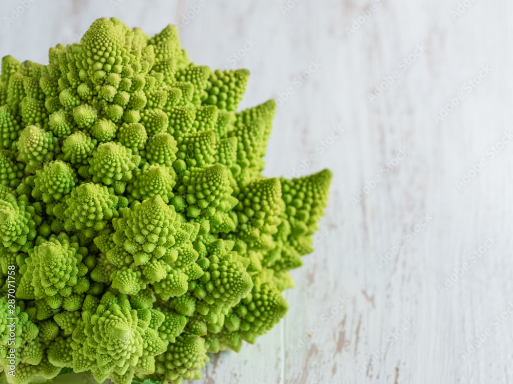 Romanesque cauliflower. Filled with lots of nutrients. Stock Photo ...