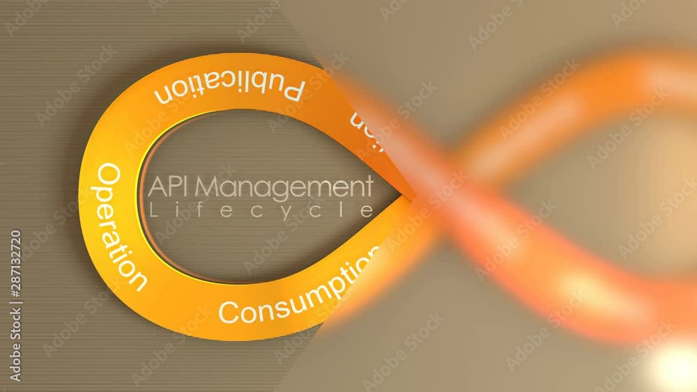 Vidéo Stock API Management Lifecycle concept animation background ...