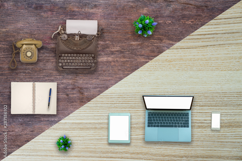 Past, present and future of technology and devices, from typewriter to ...