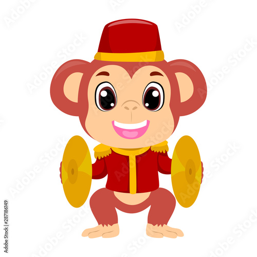 Circus Monkey Clipart