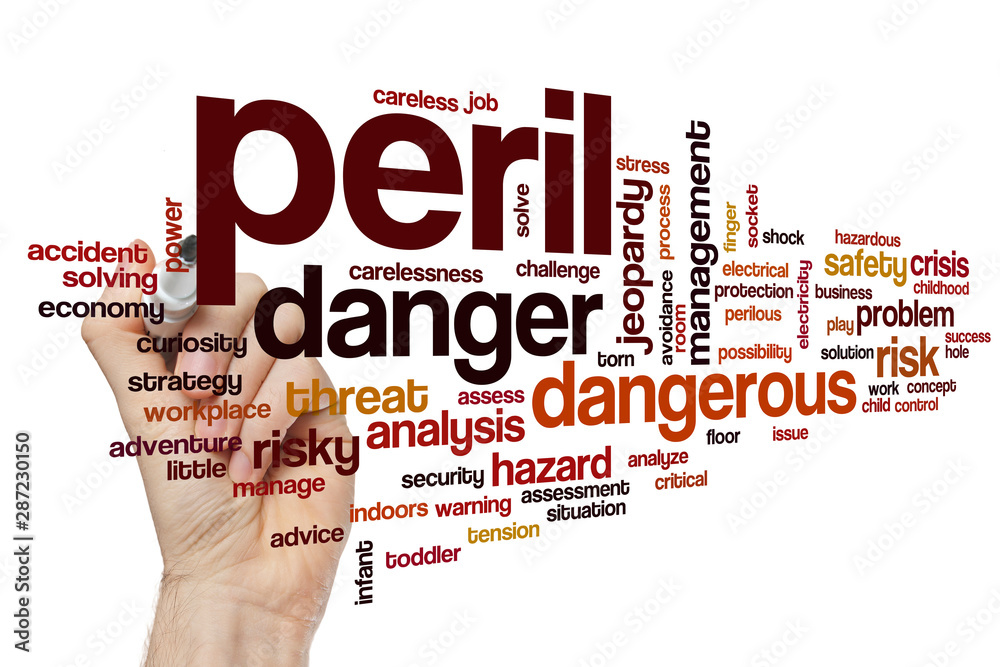 Peril word cloud Stock Photo | Adobe Stock