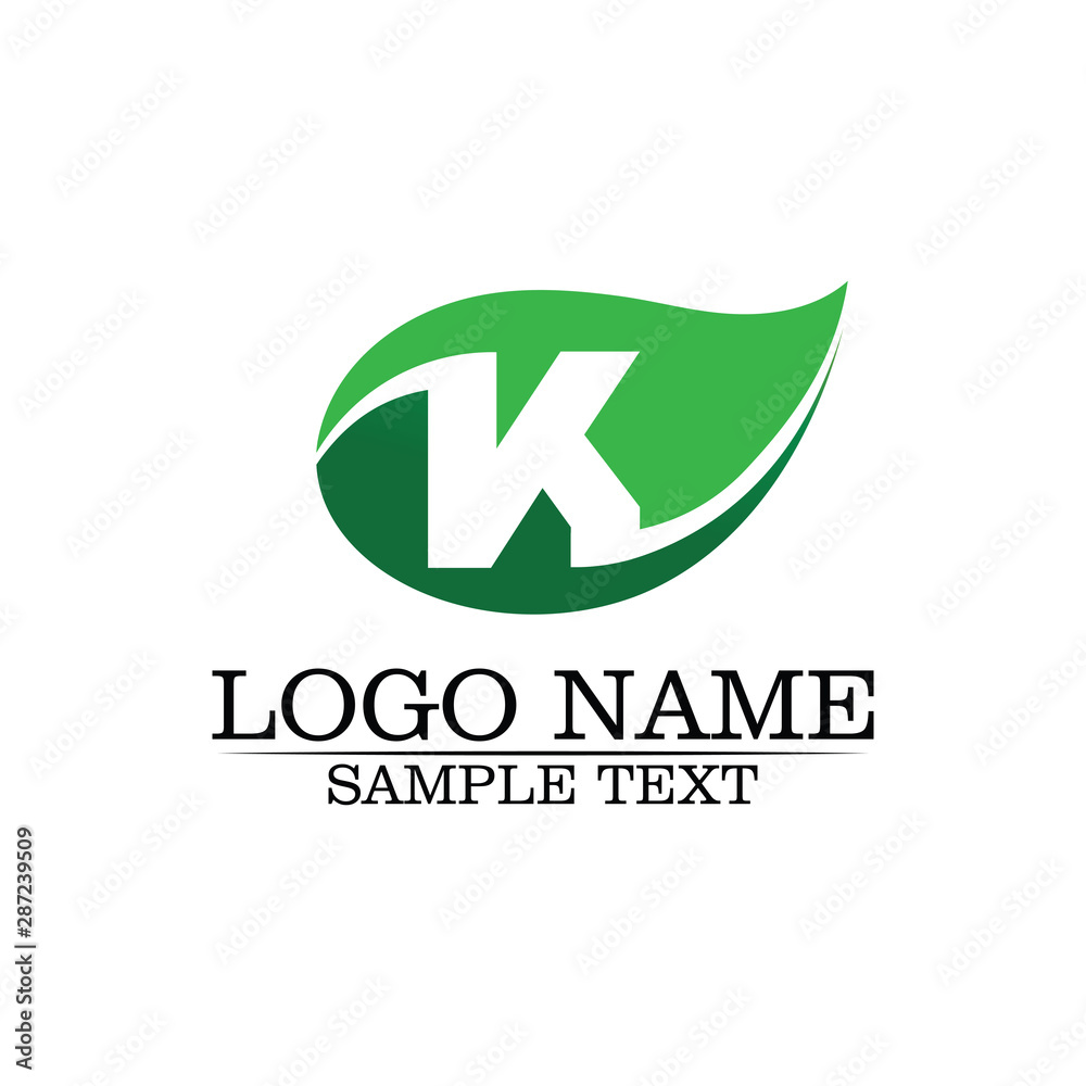 k letter k logo design and vector Stock Vector | Adobe Stock