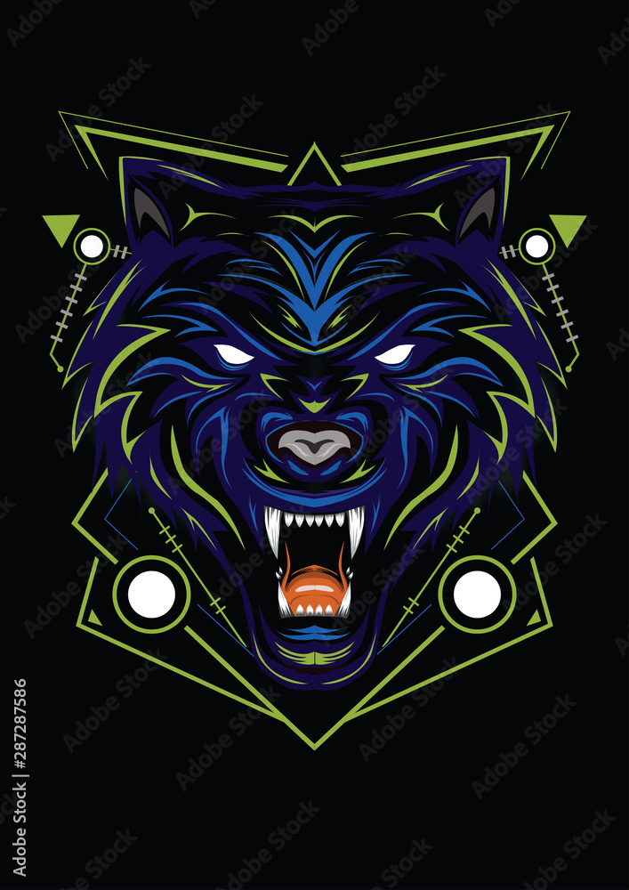 Blue Wolves Logo