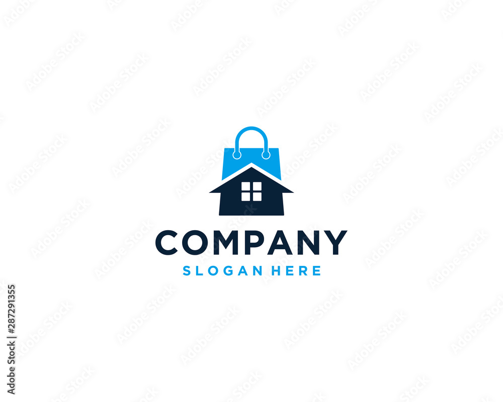 House shopping logo design template Stock Vector | Adobe Stock