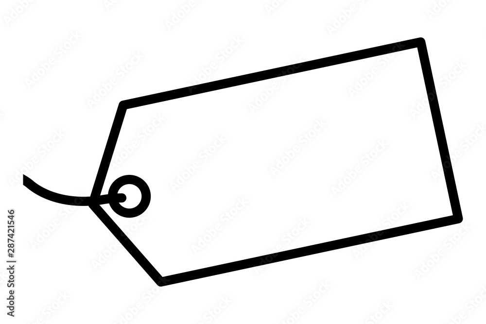 gz452 GrafikZeichnung - german: Preisschild Zeichen - english: price ...