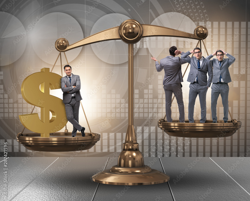 Difference between rich and poor people Stock Photo | Adobe Stock