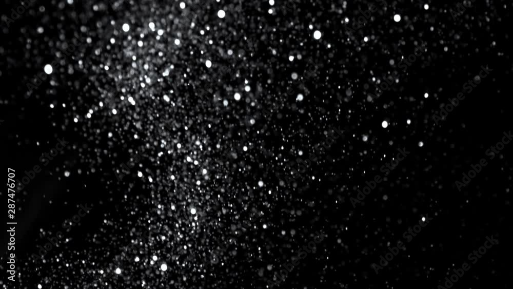Silver Glitter Background in Super Slow Motion at 1000fps. Shooted with ...