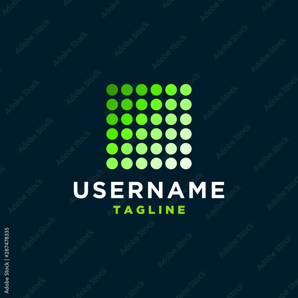 dot pattern logo design inspiration . polka dot logo design template ...