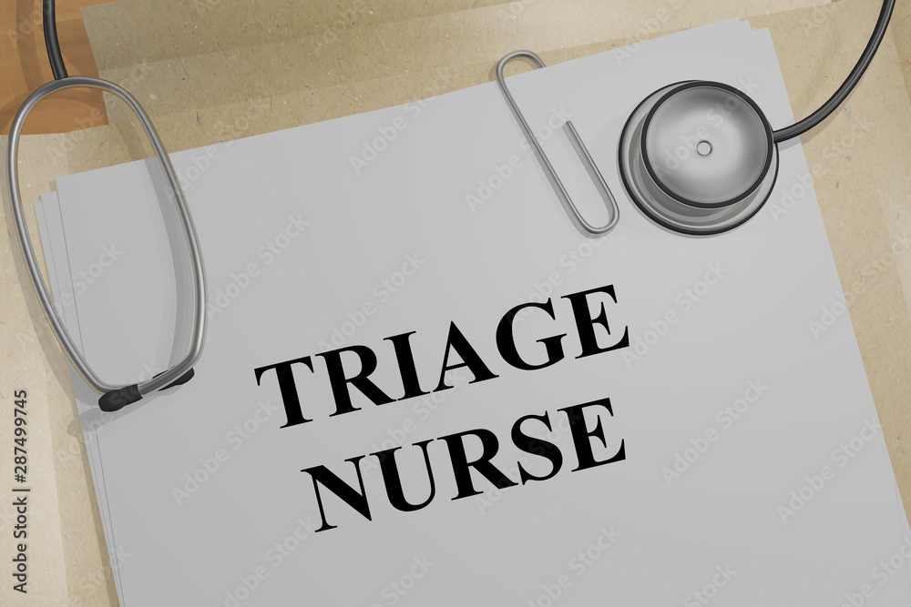 TRIAGE NURSE concept Stock Illustration | Adobe Stock