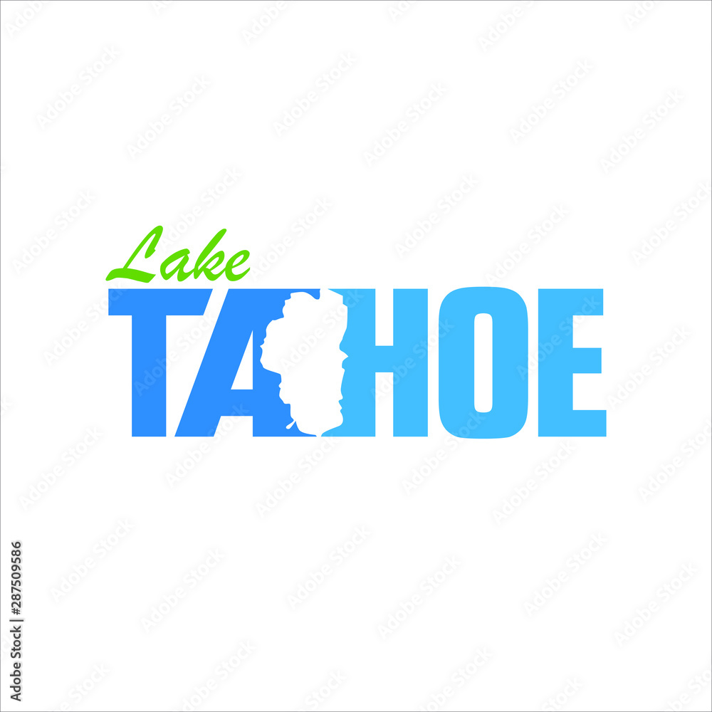 Lake Tahoe Logo. Map Symbol. Sign Icon. Vector Eps 10. Stock Vector ...