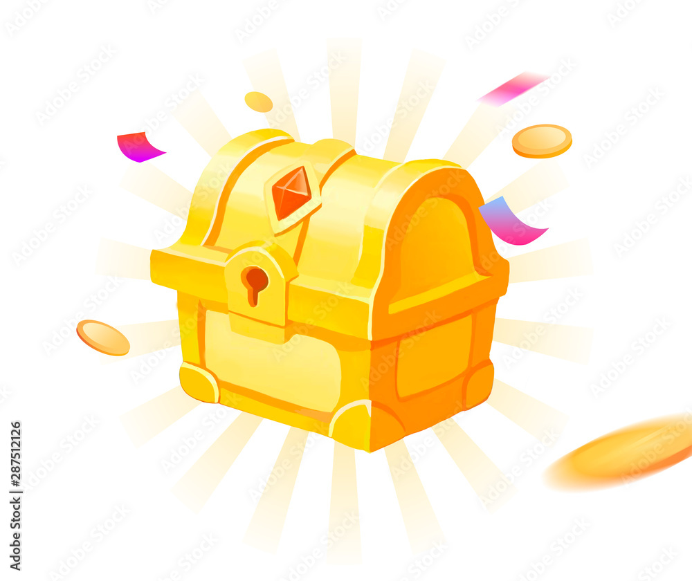 Treasure box, treasure, treasure, treasure box, treasure, fortune, luck ...