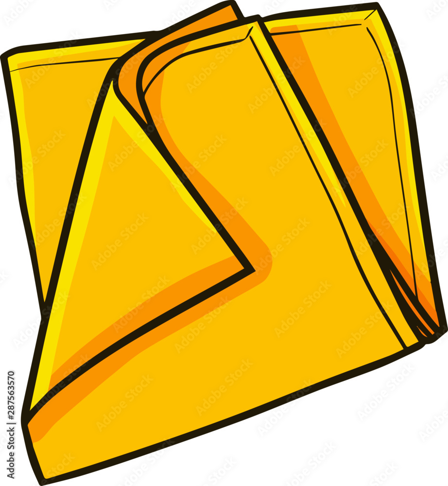 Cute and funny yellow cleaning cloth for cleaning activities Stock ...