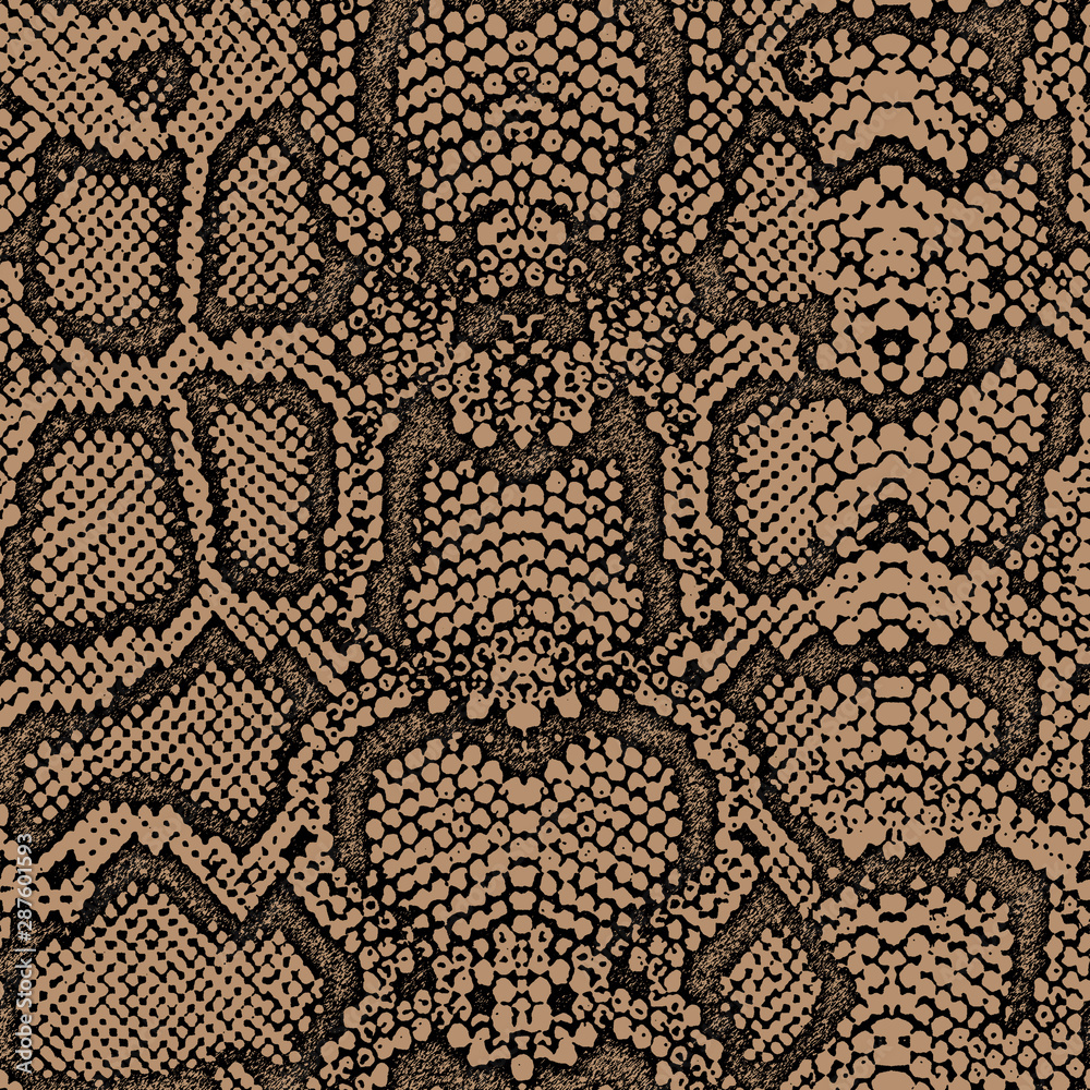 snake skin texture seamless pattern hand draw design Stock Illustration ...