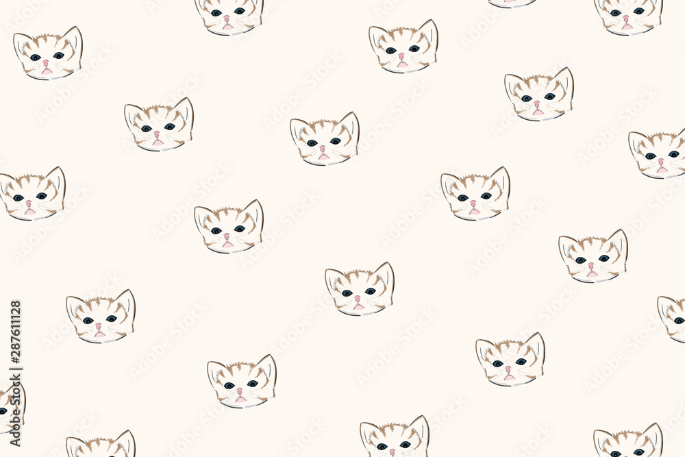 Cute Cat Pattern Backgrounds