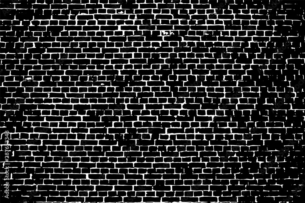 Vector brick wall texture overlay. Abstract grunge background. Stock ...