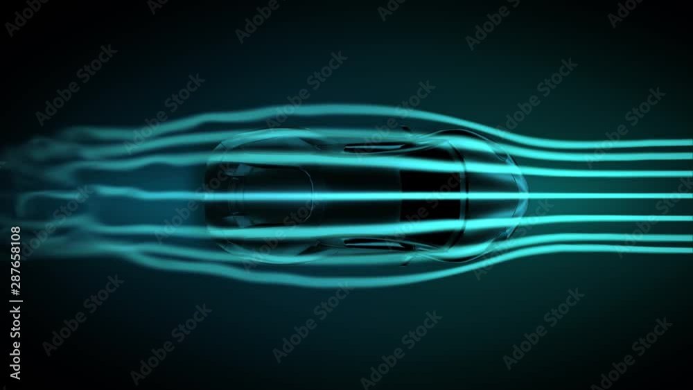 Concept car aerodynamic testing in wind tunnel, top view 素材庫影片 | Adobe ...