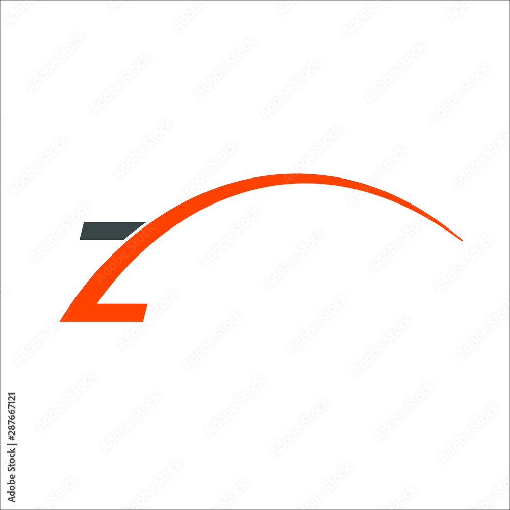Letter Z Logo. Swoosh Symbol. Icon Vector Eps 10. Stock Vector | Adobe ...