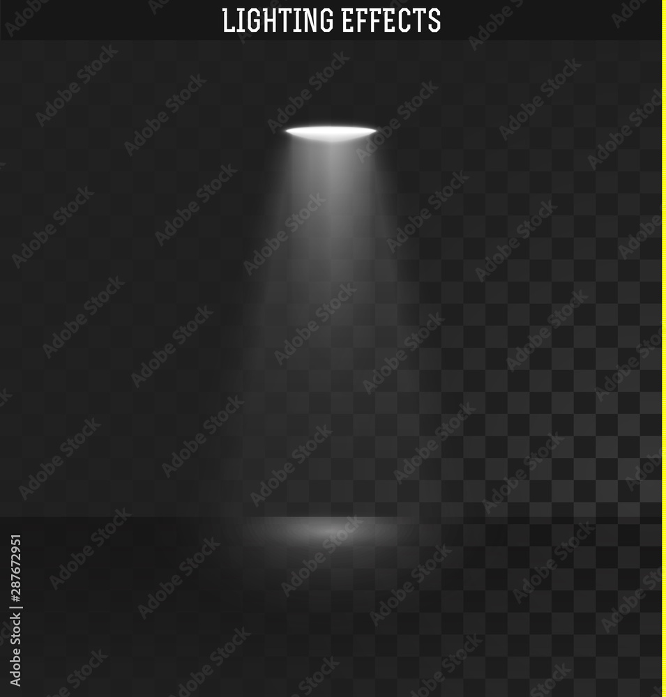 Light effect. Ies light from the projector realistic isolated. Ies ...