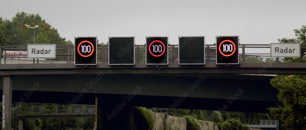 Speed limit signs Stock Photo | Adobe Stock