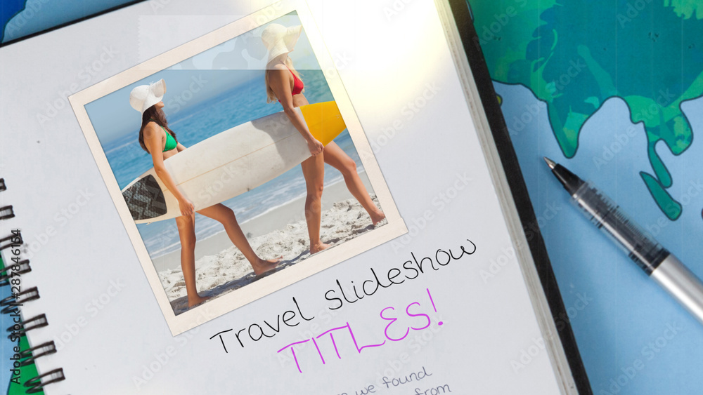 Travel Slideshow Titles Stock Template | Adobe Stock