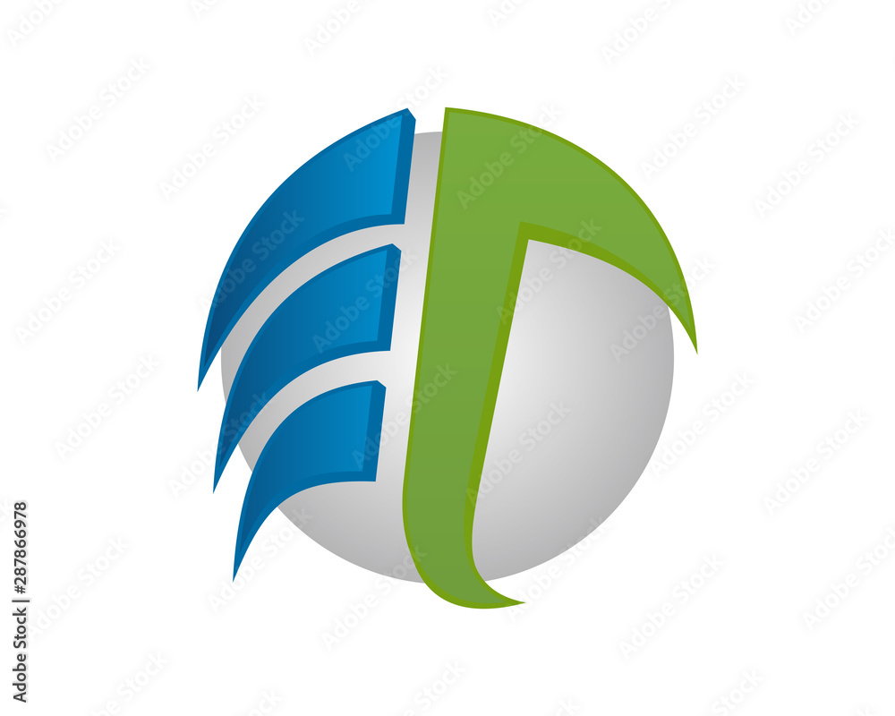 ET circle logo shere Stock Vector | Adobe Stock