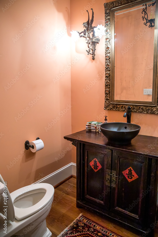 Rust Colored Bathroom