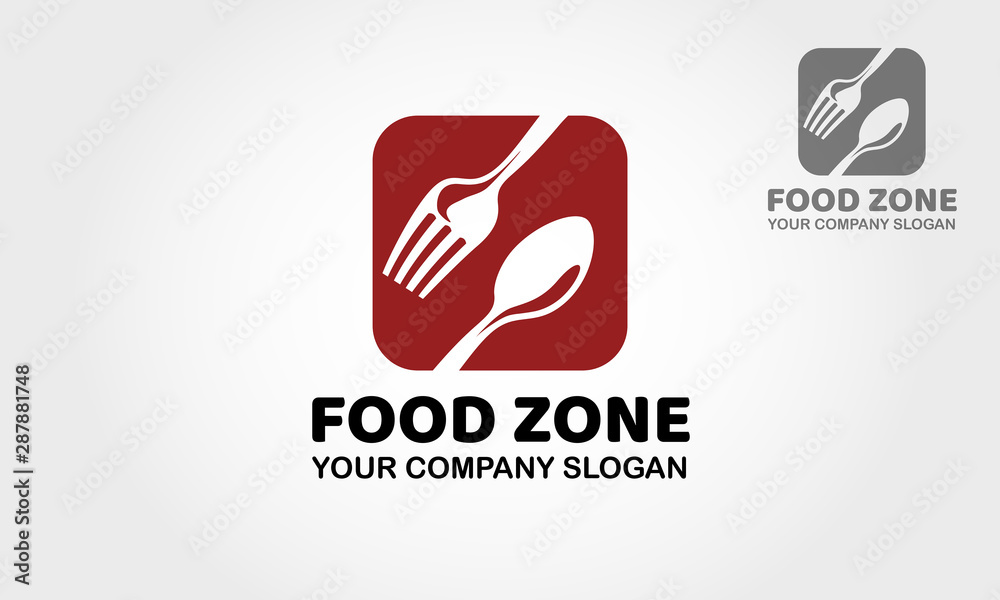 Food Zone Vector Logo Template. Elegant food menu template for your ...