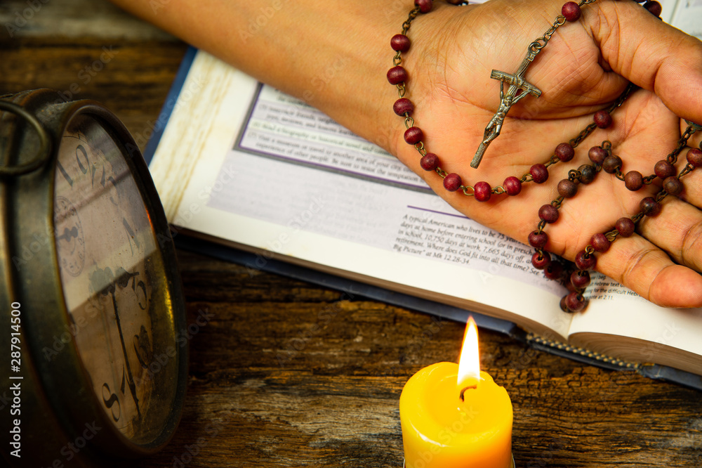 Open Rosary Hands