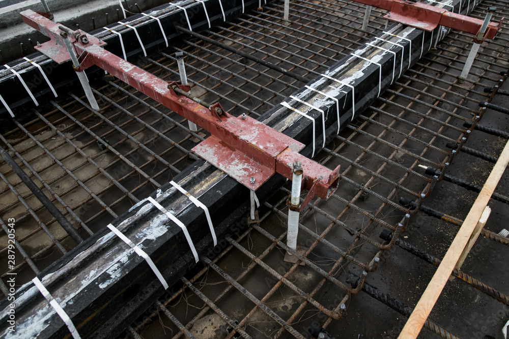 Repair of the railway tram line. Installation of new modern silent ...